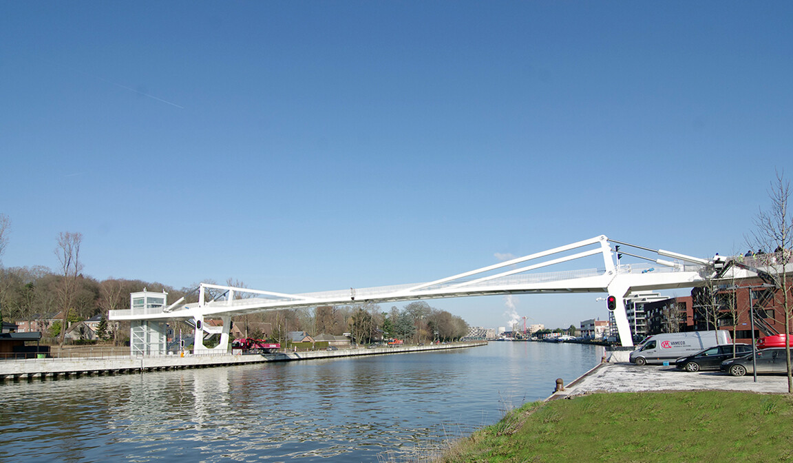 Pedestrian bridge in Vilvoorde | 3D modelling, Workshop drawings
