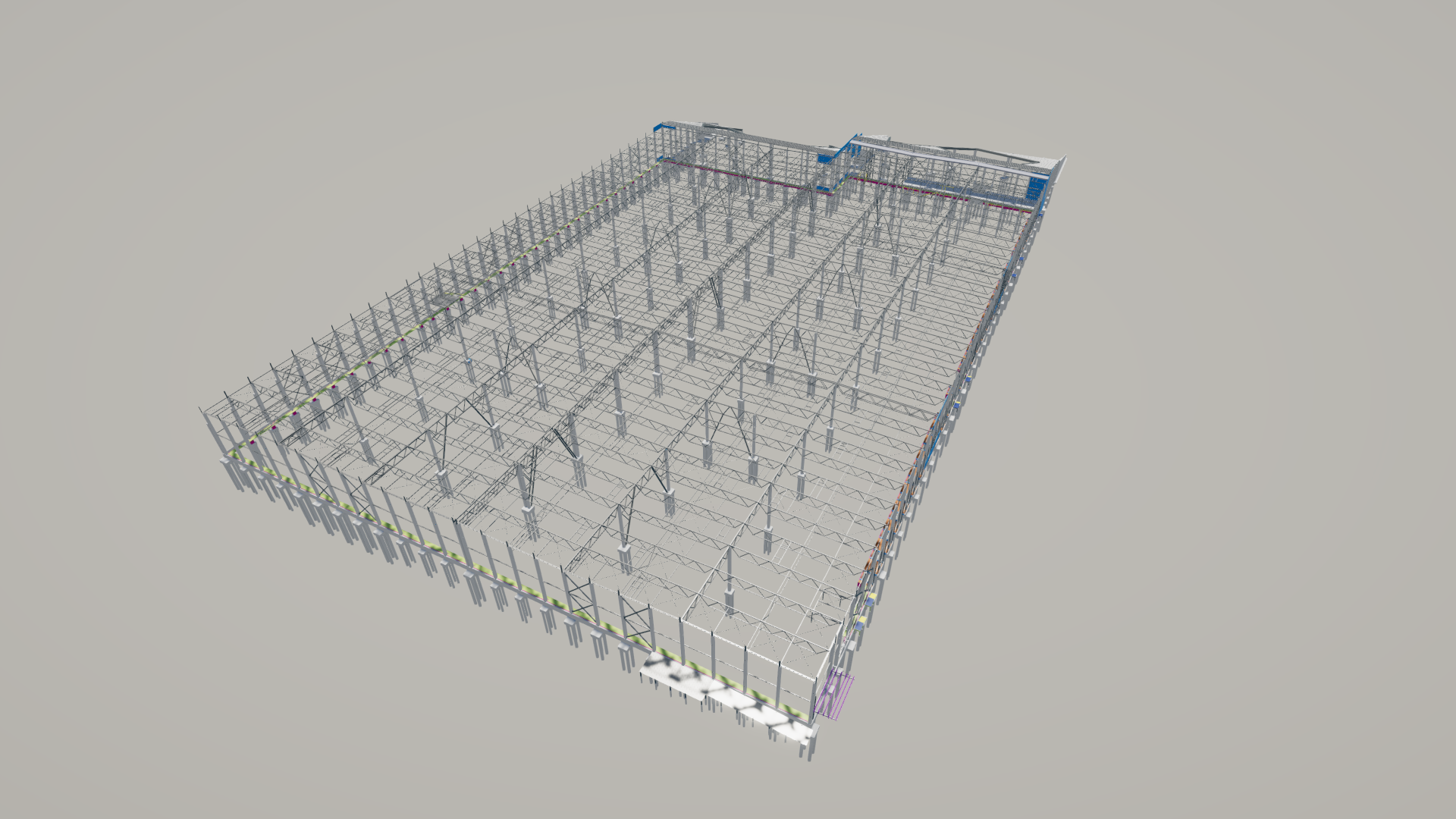 Steel structural desing and calculations for warehouse with steel ...