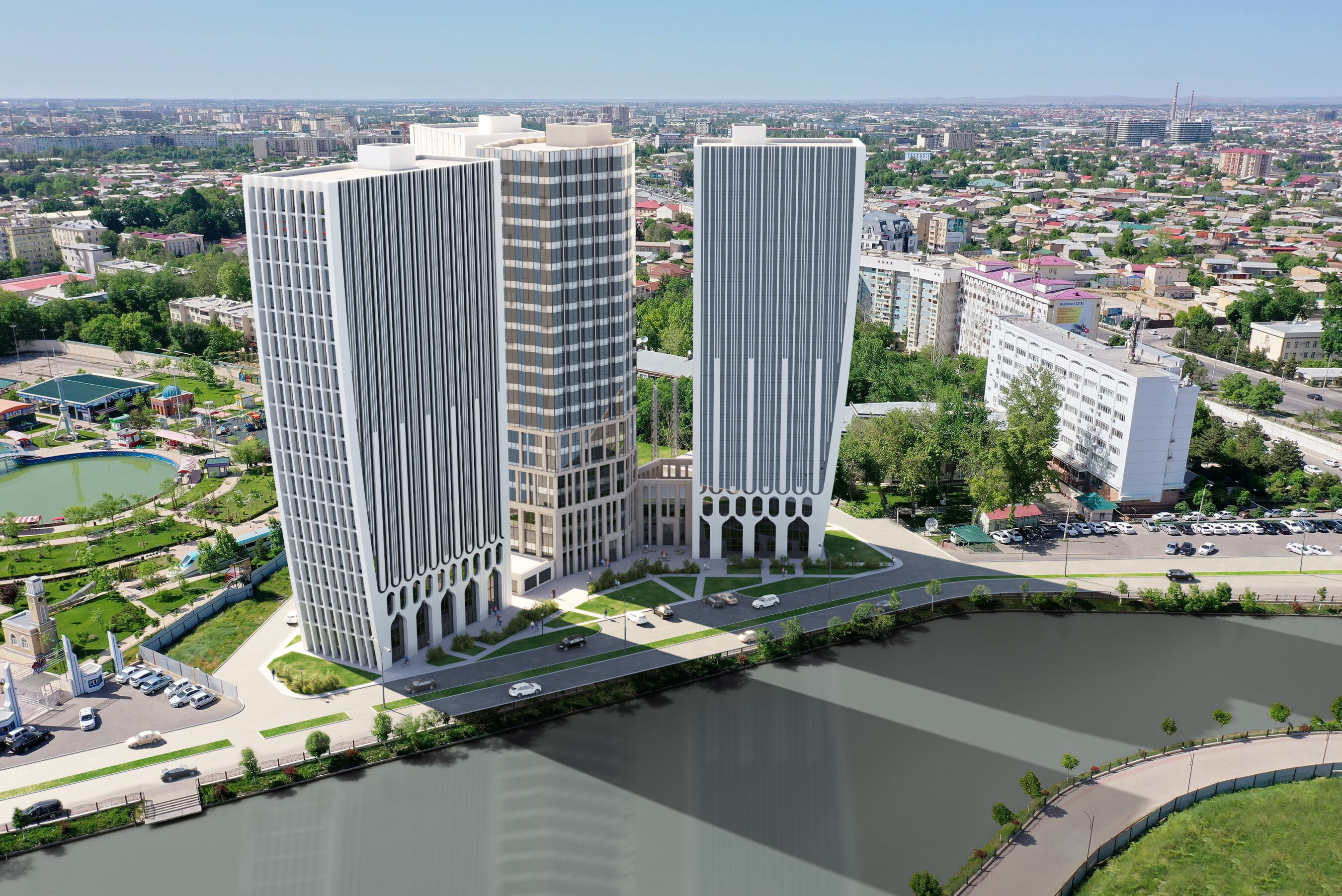 Design and planning of Ankhor Residential Complex in Tashkent, Uzbekistan