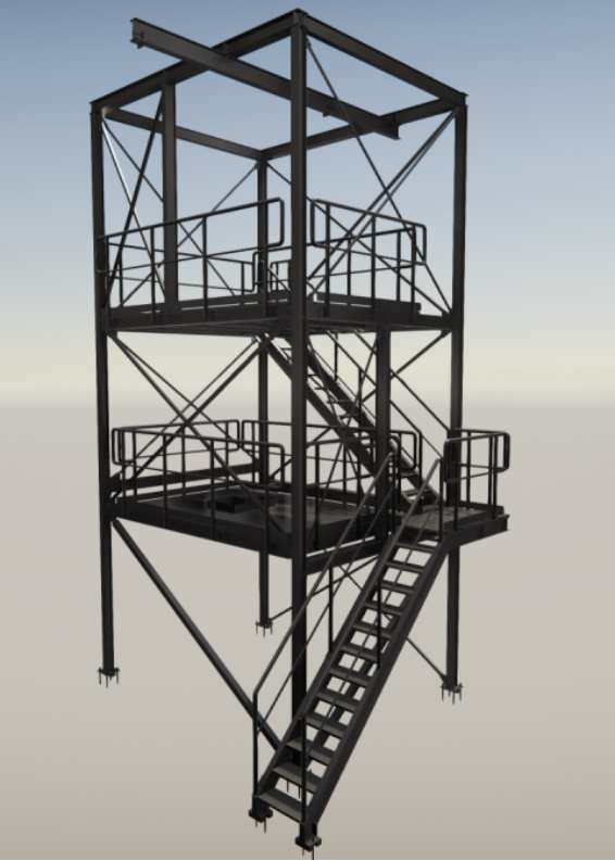 Steel structural desing in Tekla for small and medium size structures