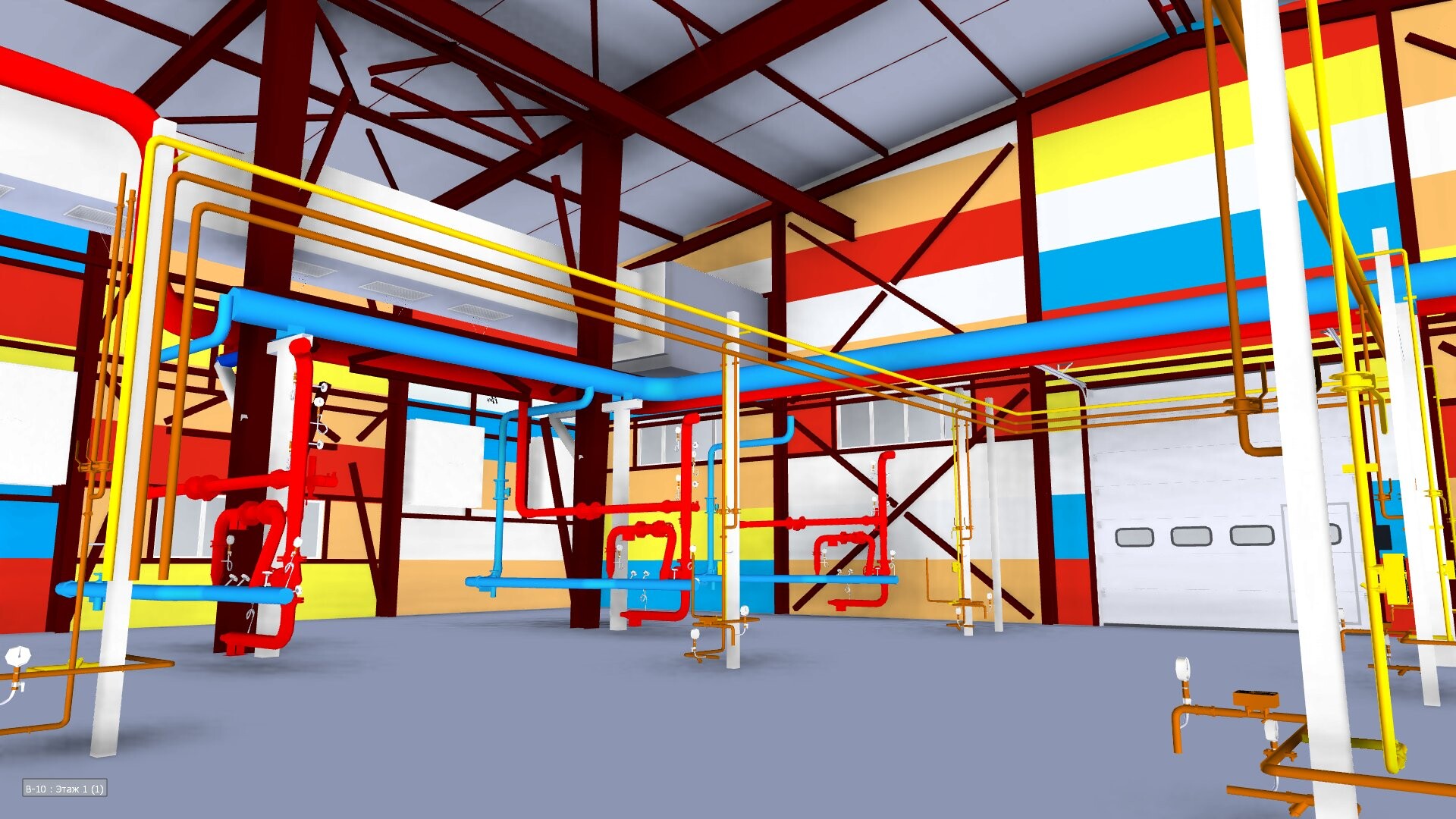 BIM design of a mini-CHP, construction supervision, new distribution ...