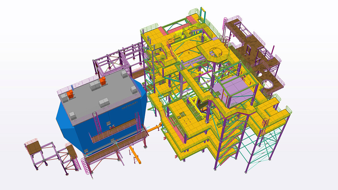 Structural steel design and analysis of a steel framework for boiler house