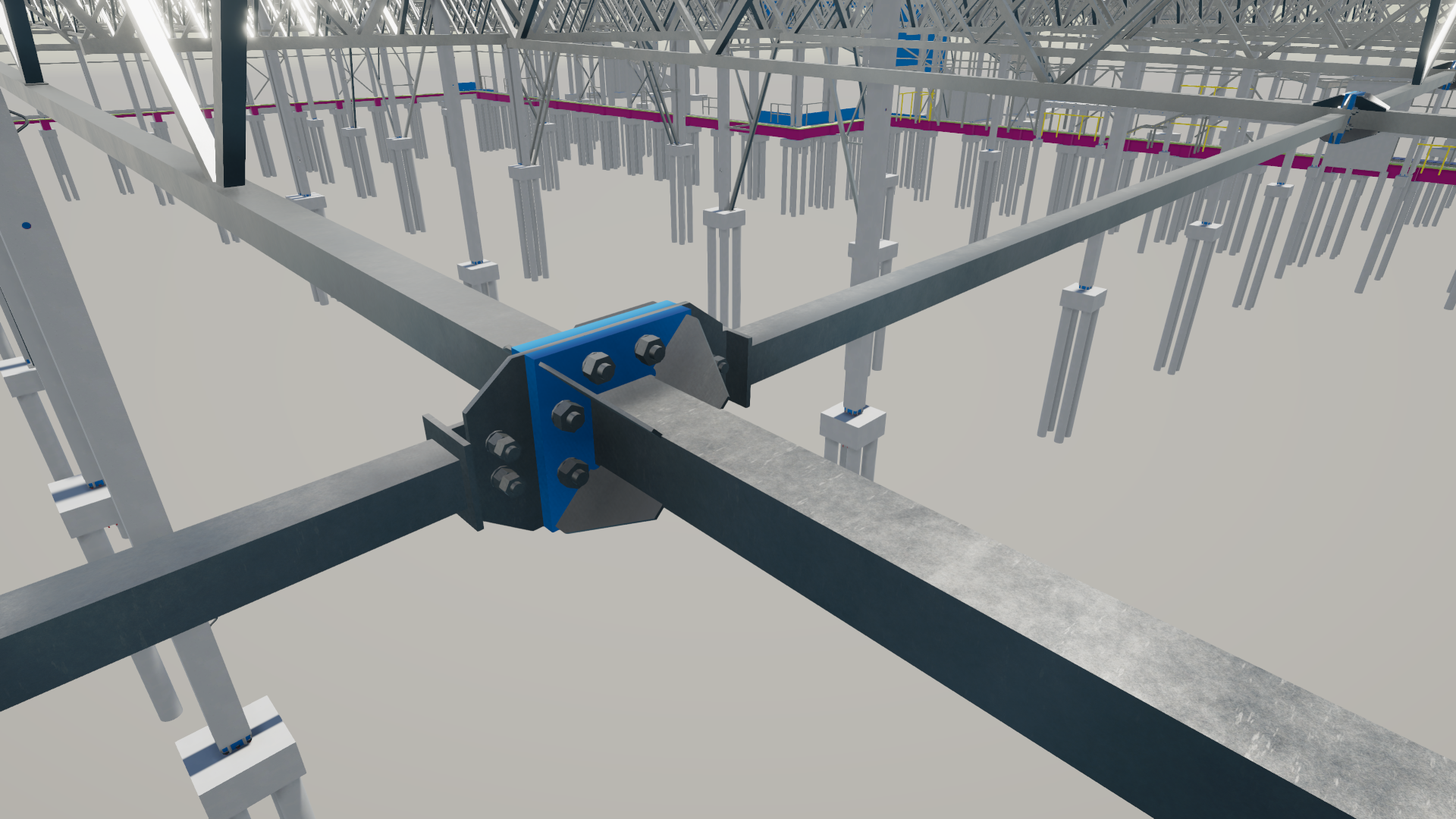 Steel structural desing and calculations for warehouse with steel ...