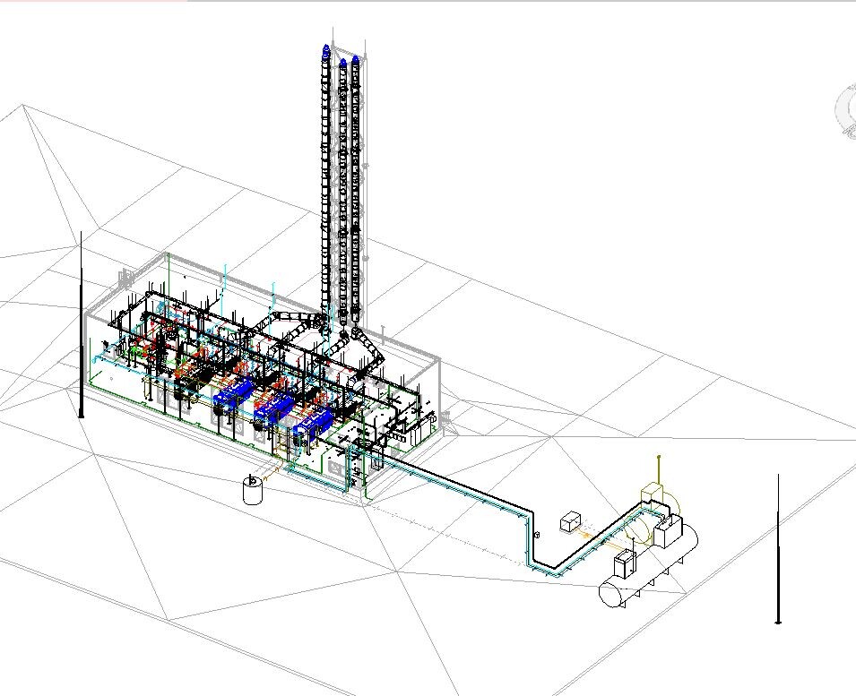 Electrical infrastructure for boiler house
