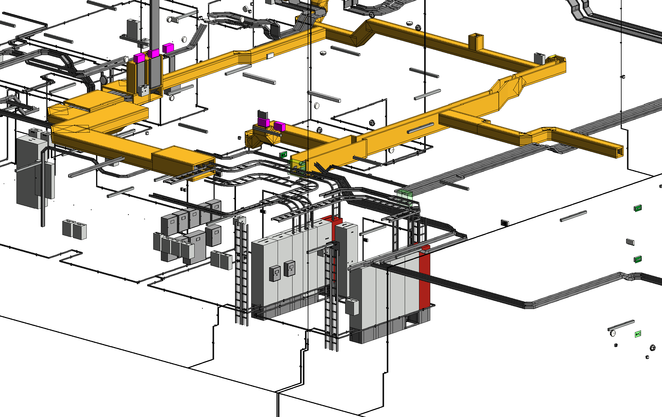 MEP design and planning electrical network for residential complex