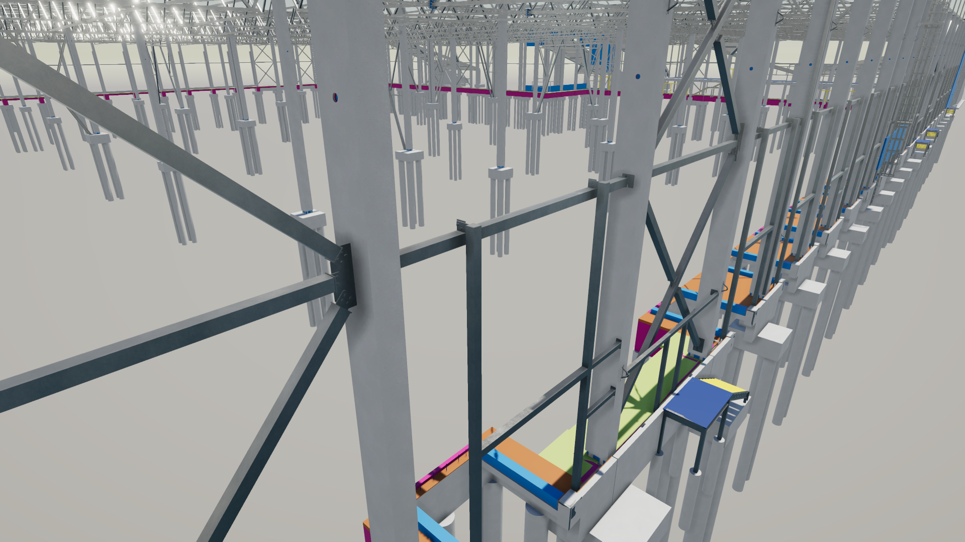 Steel structural desing and calculations for warehouse with steel ...