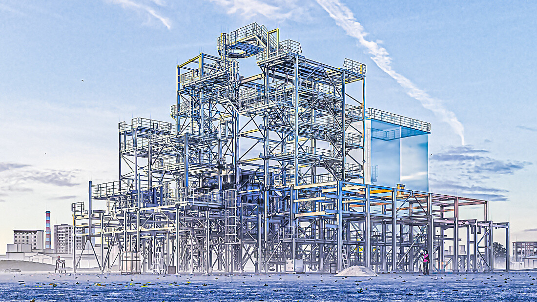 Structural steel design and analysis of a steel framework for boiler house