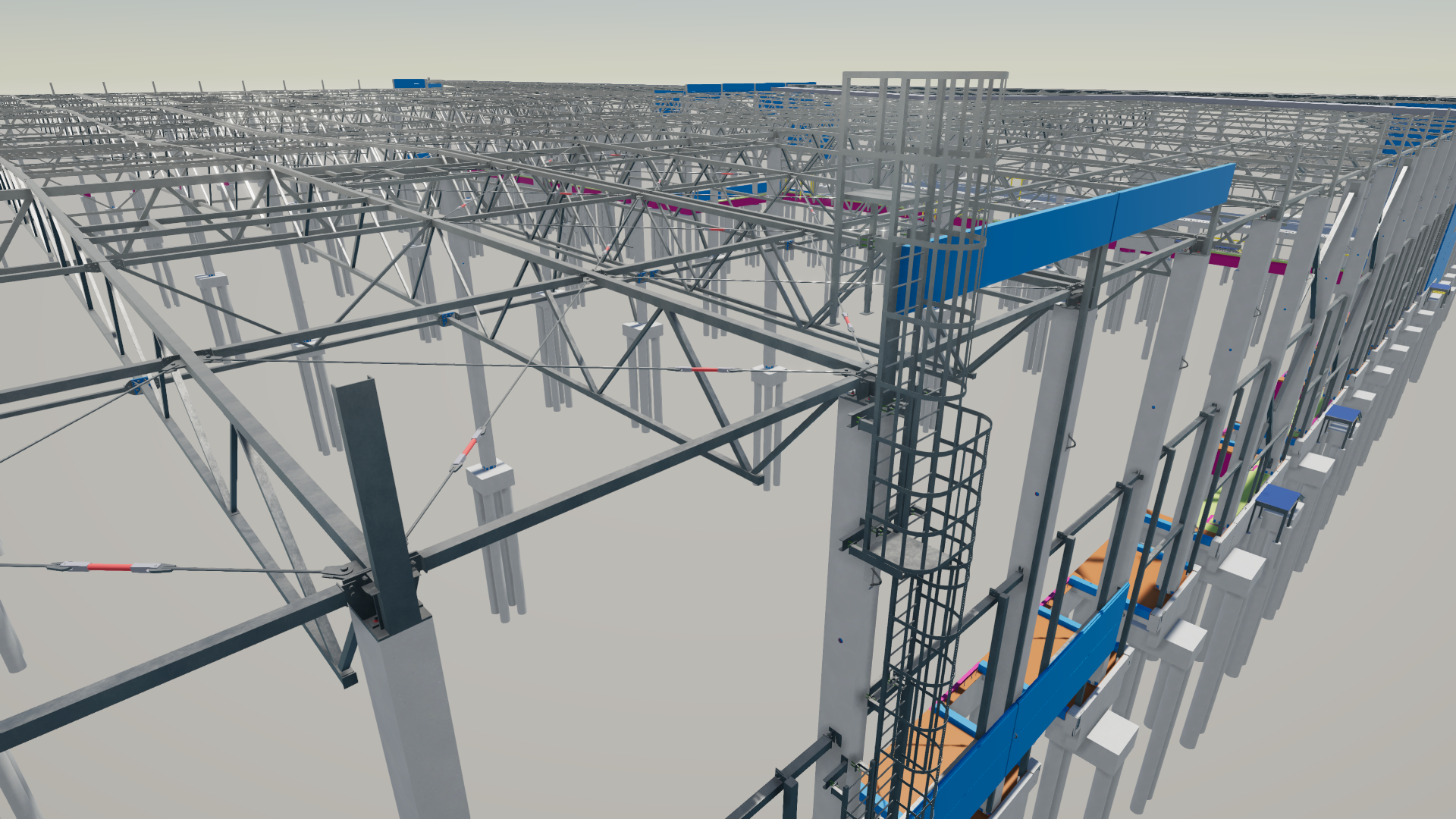 Steel structural desing and calculations for warehouse with steel ...