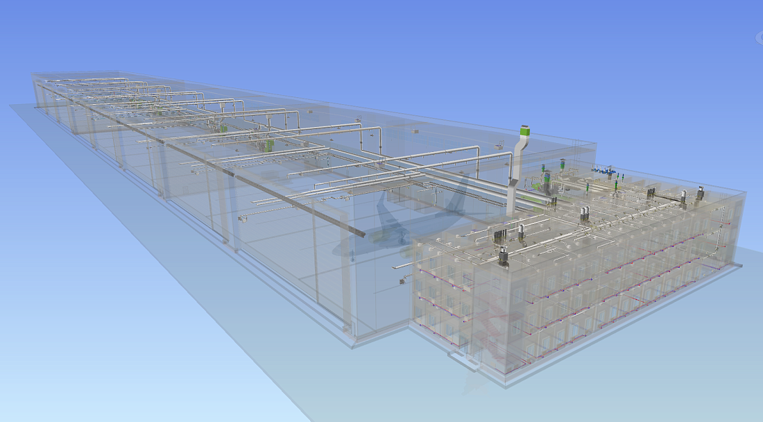 Steel structural design of aircraft maintenance complex