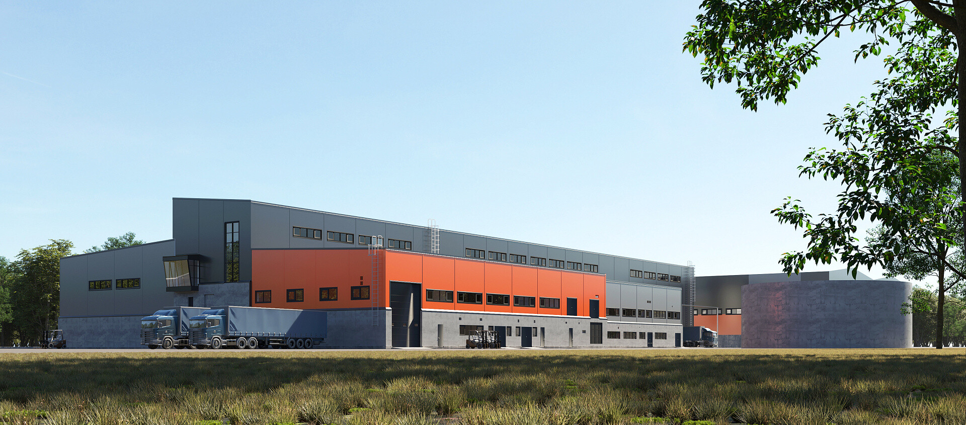 Wood processing plant BIM design