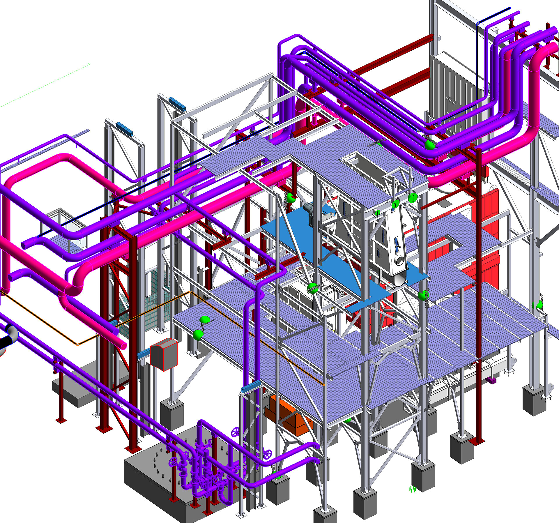 BIM design of boiler-house for glued laminated timber plant