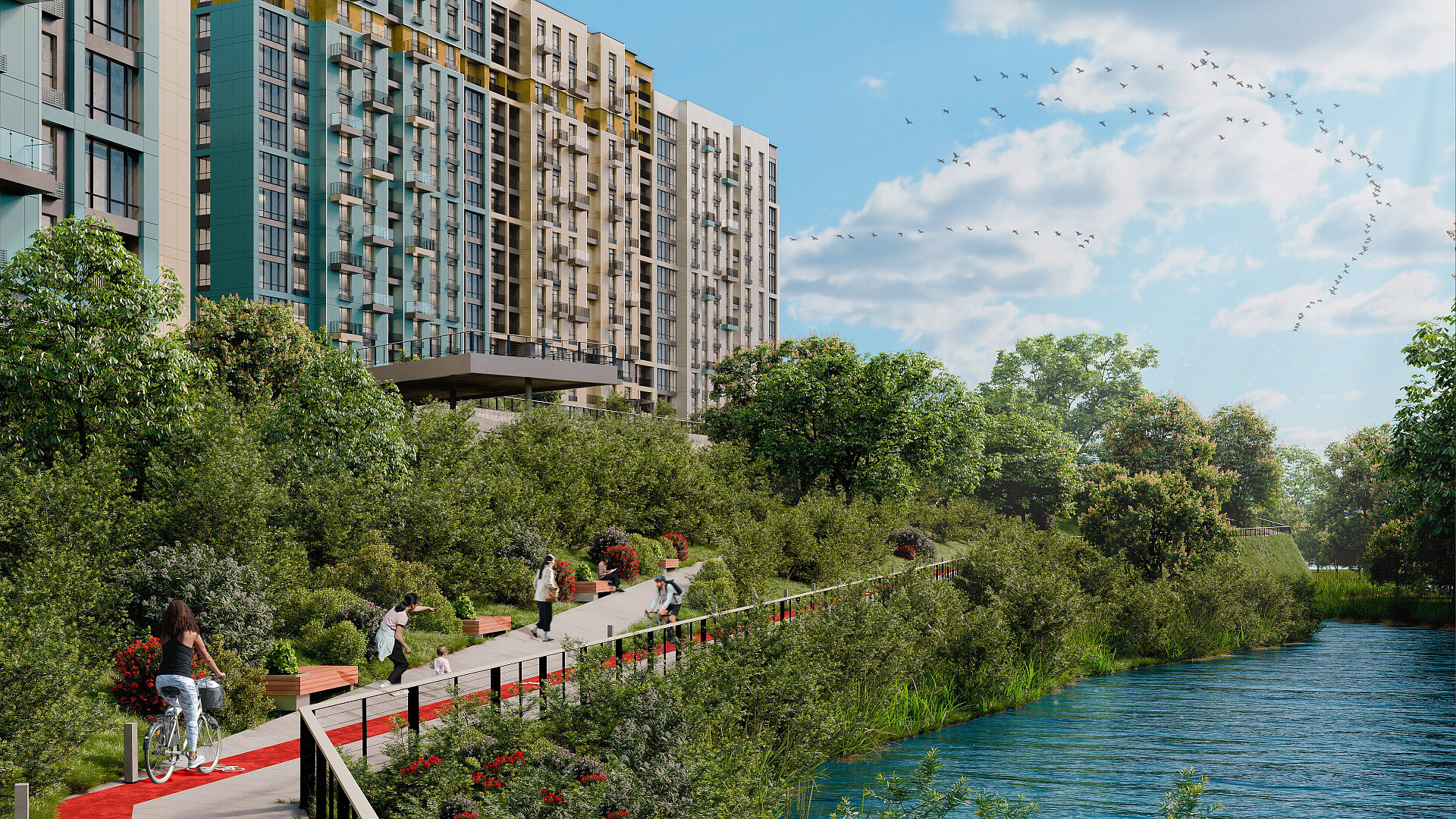 Uchtepa Residential Complex for Murad buildings 3D modeling