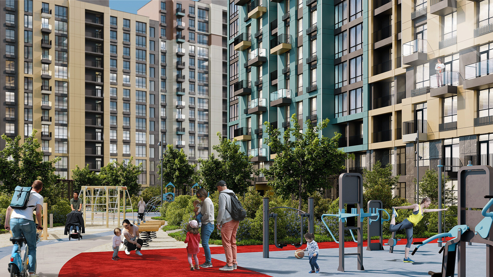 Uchtepa Residential Complex for Murad buildings 3D modeling