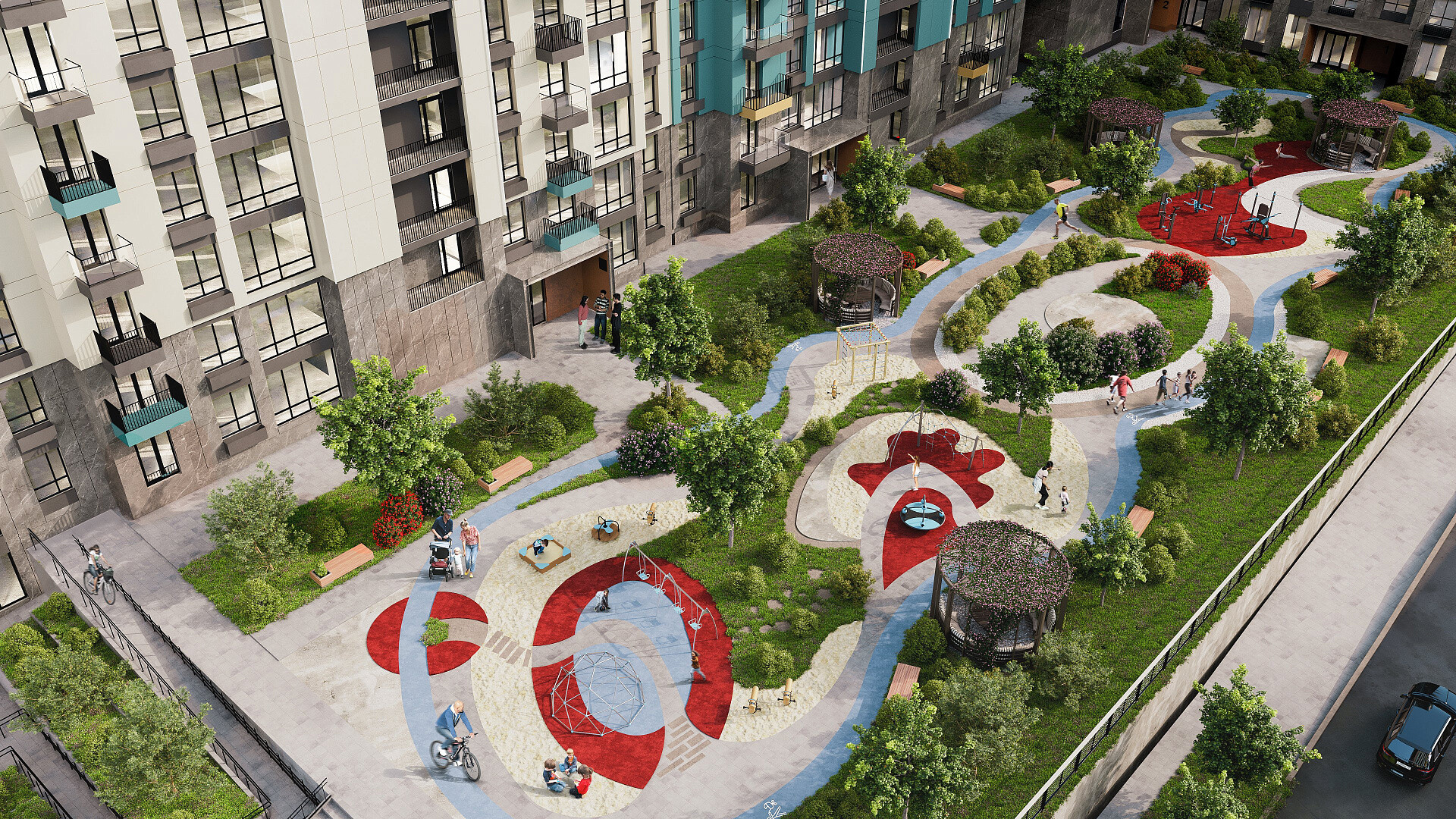 Uchtepa Residential Complex for Murad buildings 3D modeling